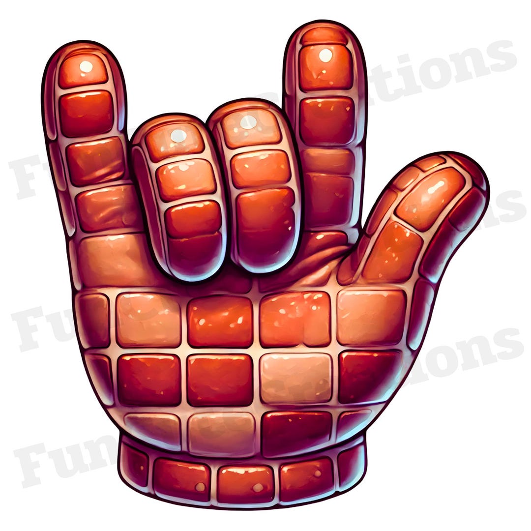 Brick Hand Glove I Love You ASL PNG, Brick Wall PNG, Brick Texture Sign ...