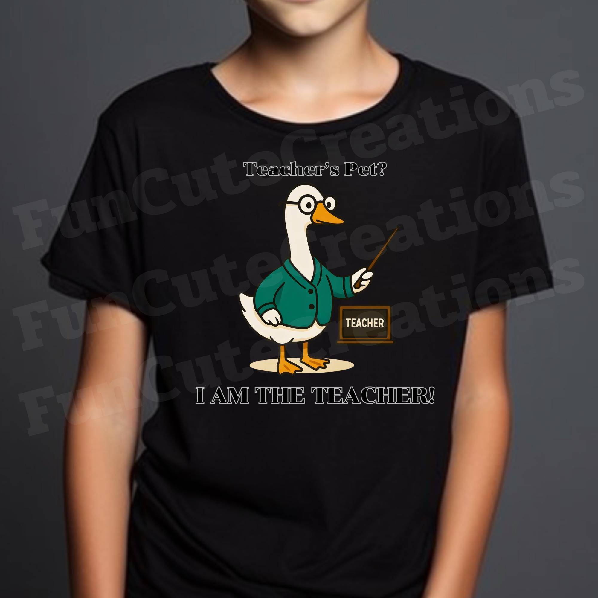 Teacher Goose PNG, Back to School Goose PNG, Funny Goose Teacher ...