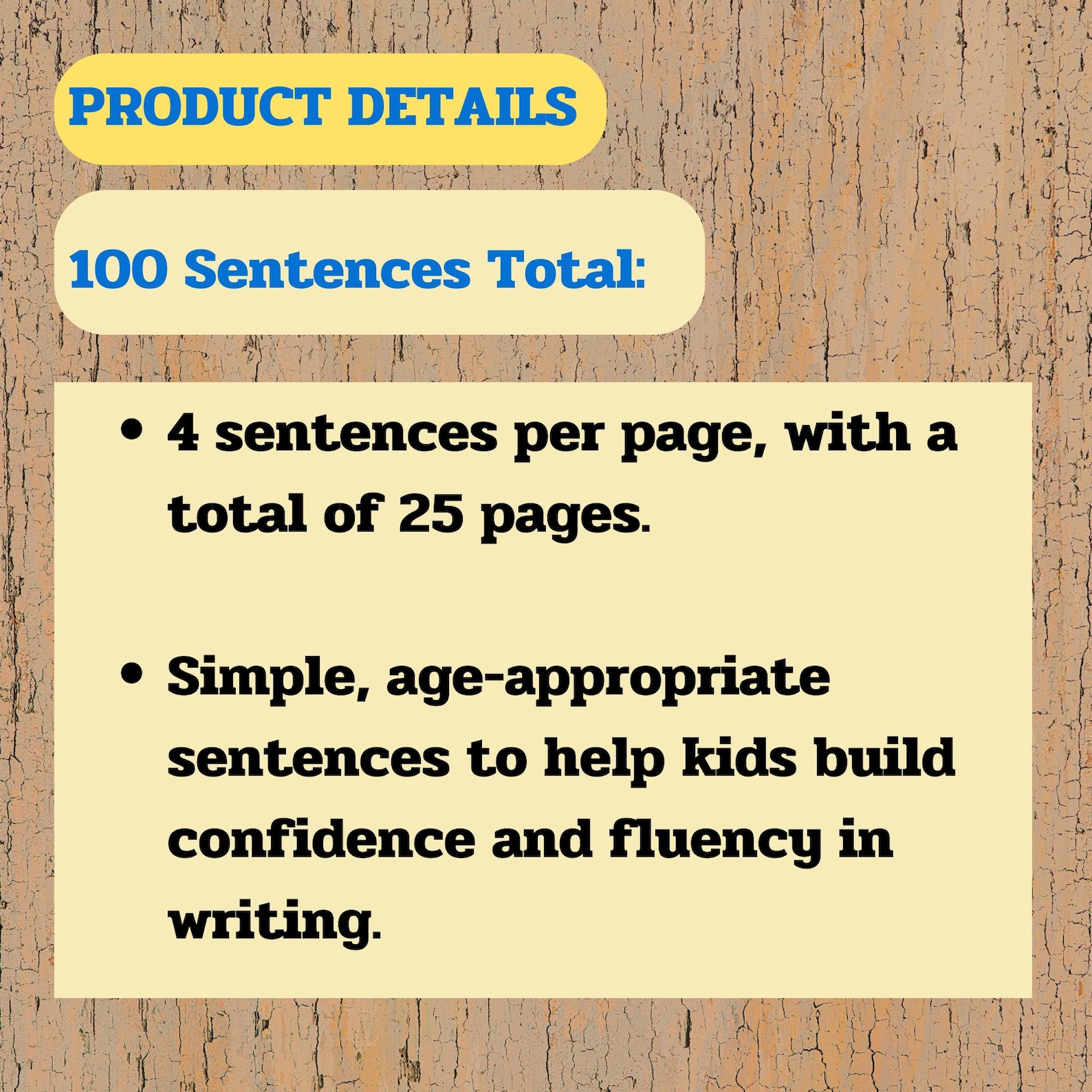100 Handwriting Practice Sentences, 25 Printable Write the Sentences ...