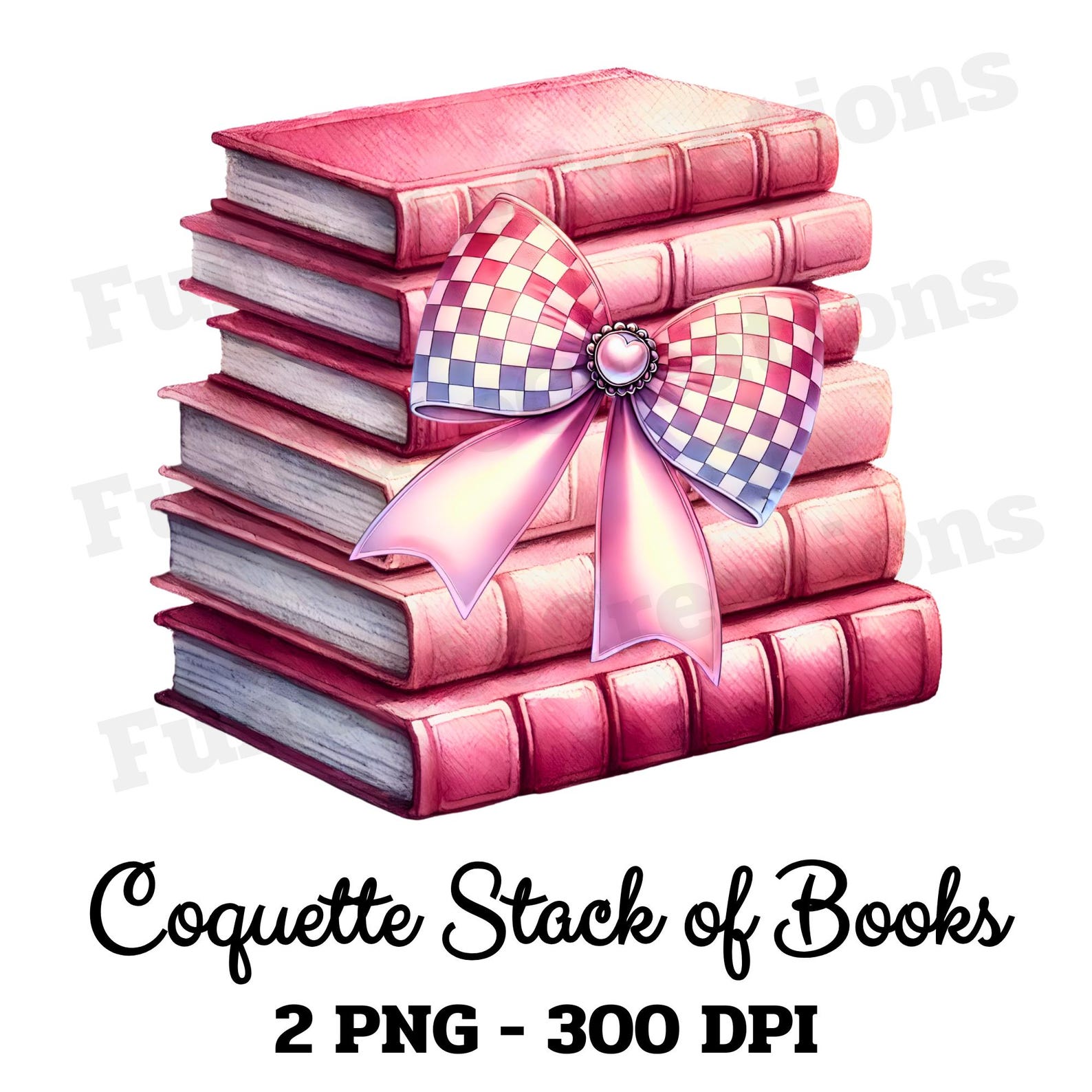 Coquette Stack of Books PNG, Coquette Bow Books, Pink Bow Books PNG ...