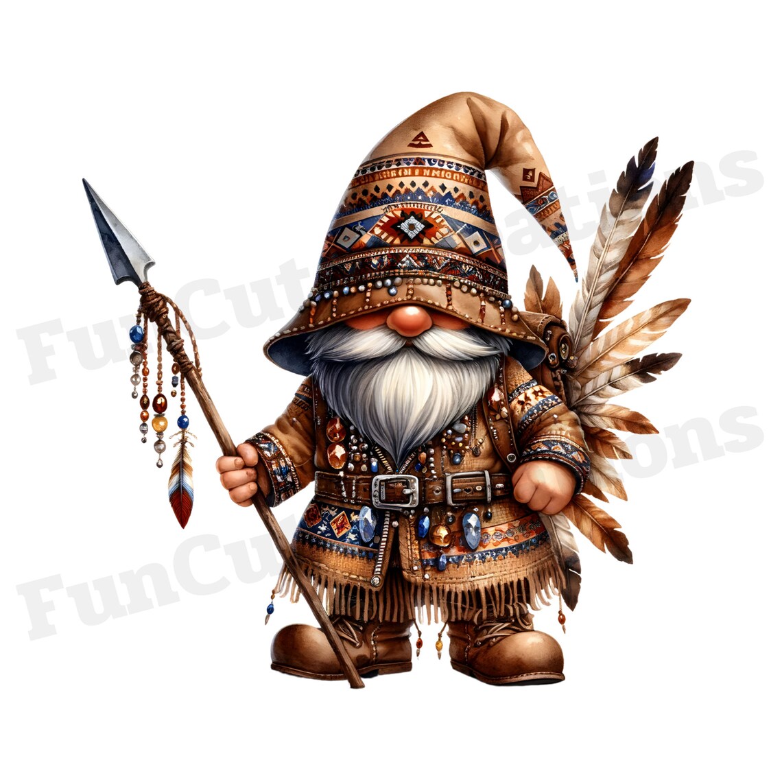 Native American Gnome Clipart, American Indian, Western Clipart ...