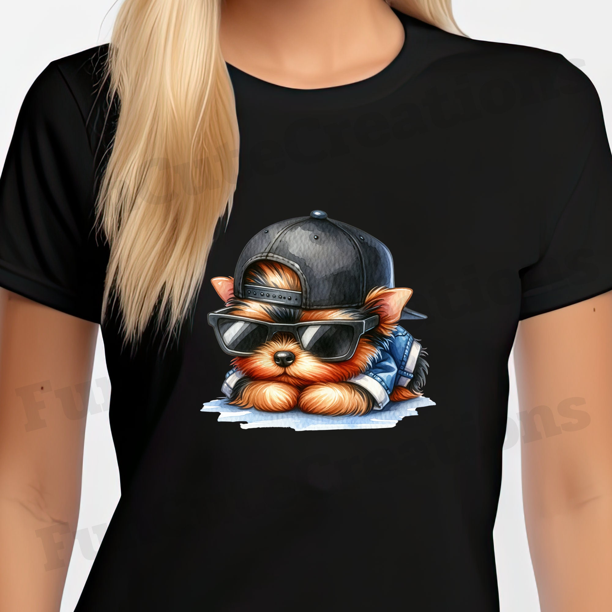 Cute Rapper Dogs Watercolor Clipart, Cute Rapper Dogs Clipart ...