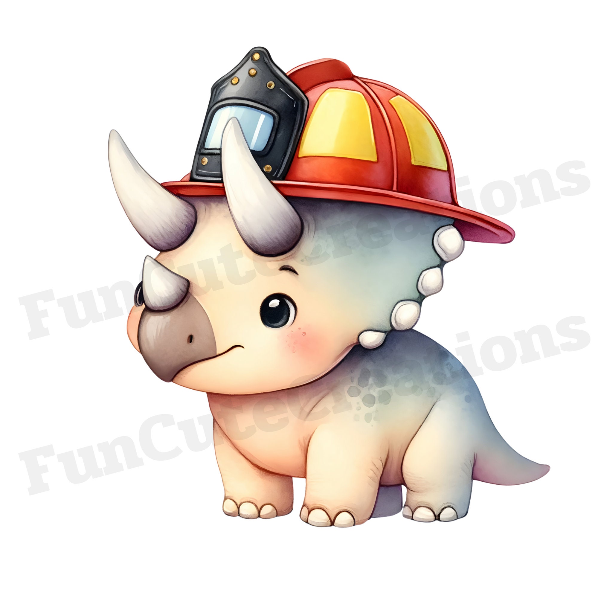 Fire Fighter Dinosaur Clipart, Firefighter Clipart, Fireman Dino PNG ...