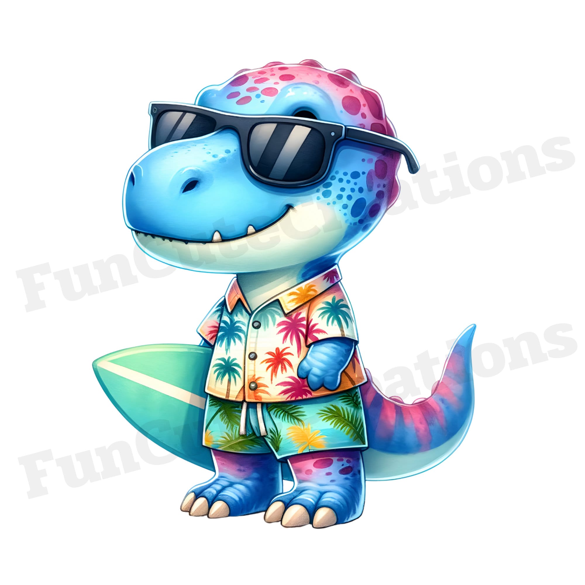 Summer Dinosaur Clipart, Dinosaur PNG, Beach Dinosaur, Dinosaur Lover ...