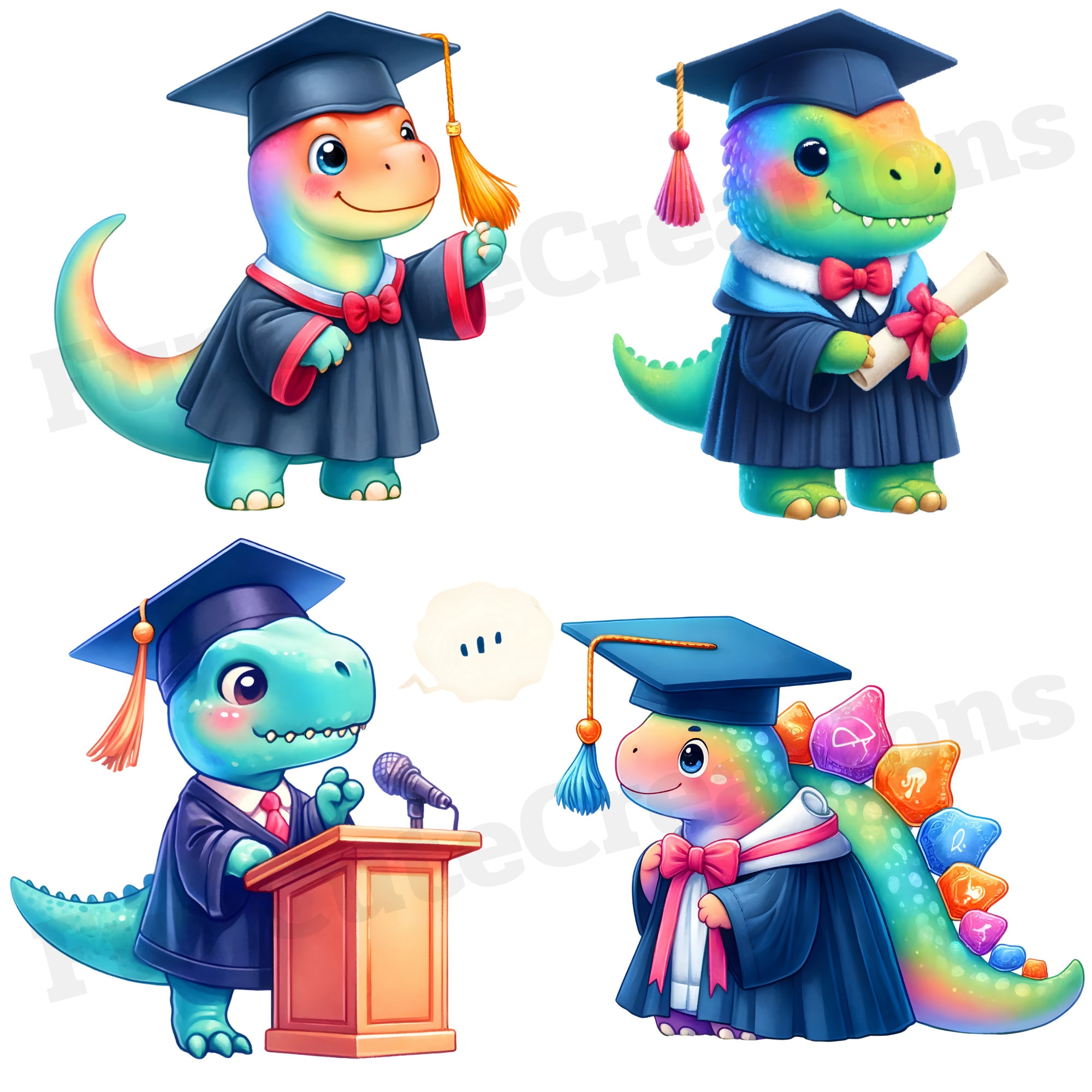 Graduation Dinosaur Clipart, Dinosaur PNG, Diploma Clipart, Dinosaur ...