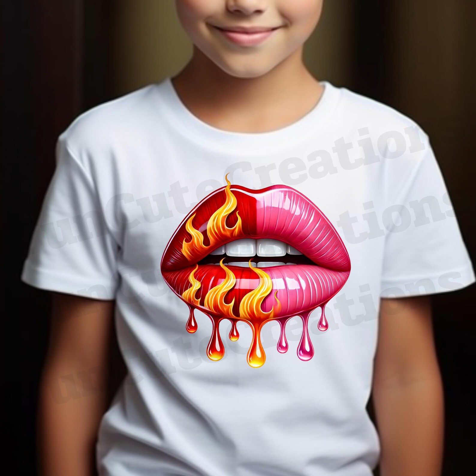 Dripping Lips With Flame PNG, Flame Lips Clipart, Firefighter Tribute ...
