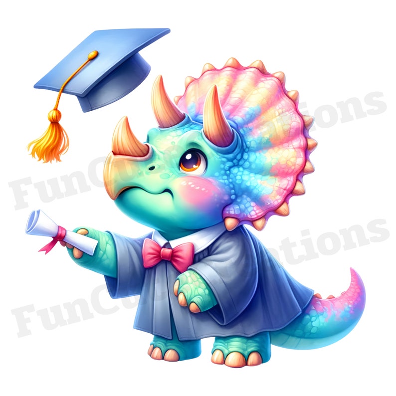 Graduation Dinosaur Clipart, Dinosaur PNG, Diploma Clipart, Dinosaur ...