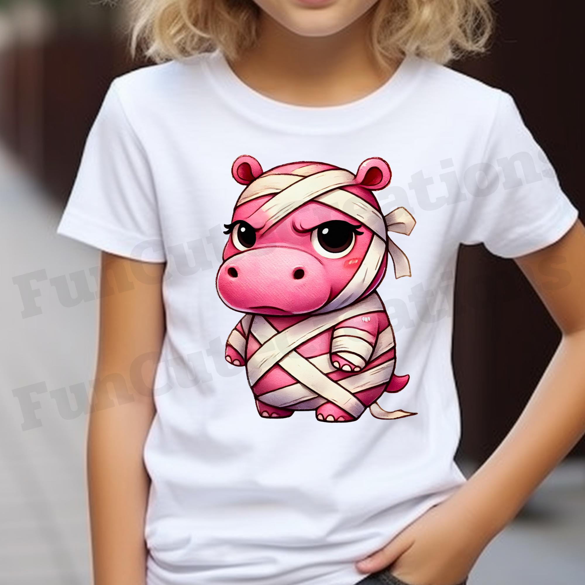 Halloween Hippo Clipart Set, Hippo in Costume PNG, Spooky Hippo PNG ...