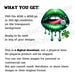 Green Dripping Lips With Clover PNG, St. Patrick’s Day PNG, Shamrock ...