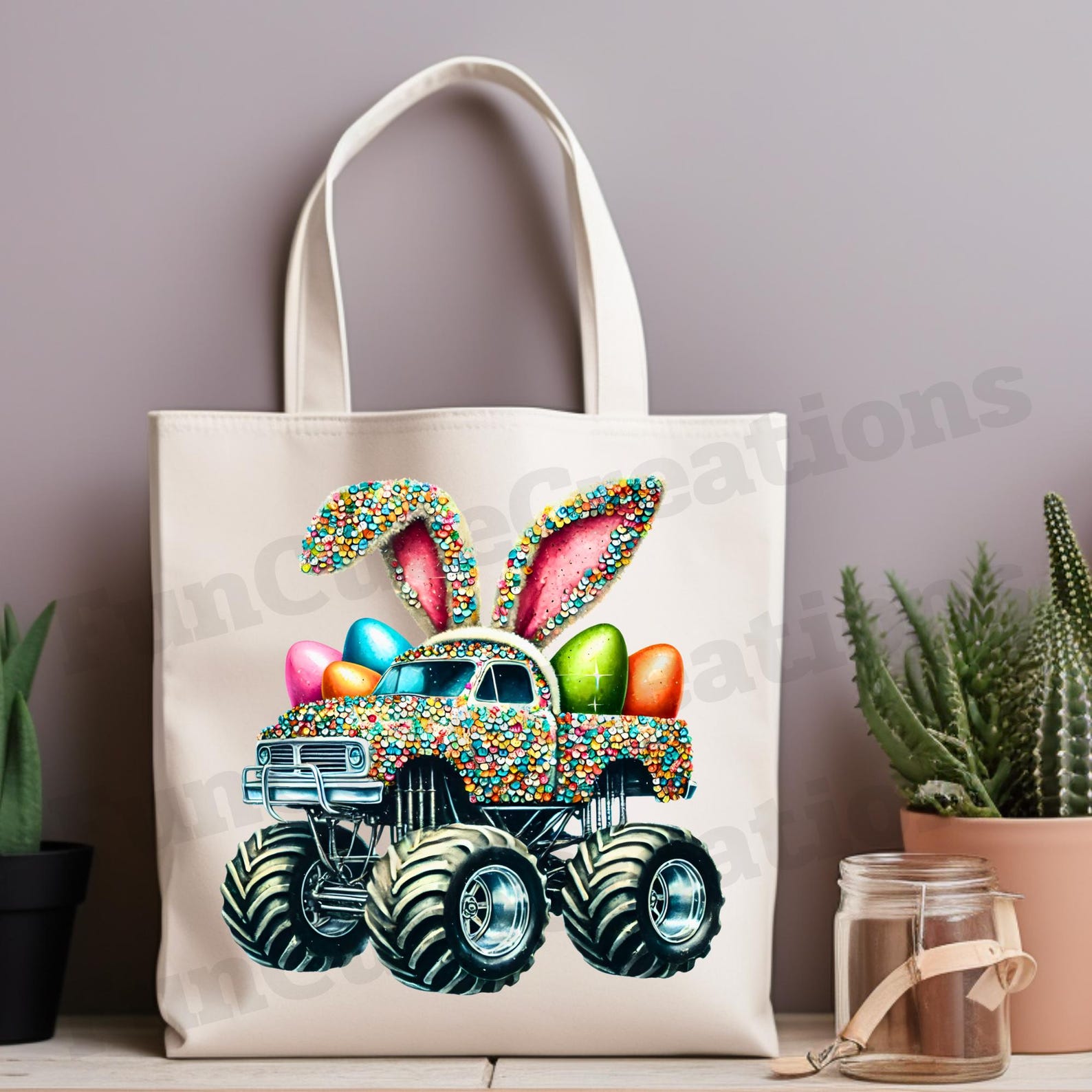 Easter Monster Truck PNG, Egg Crusher Easter, Easter Bunny Truck PNG ...