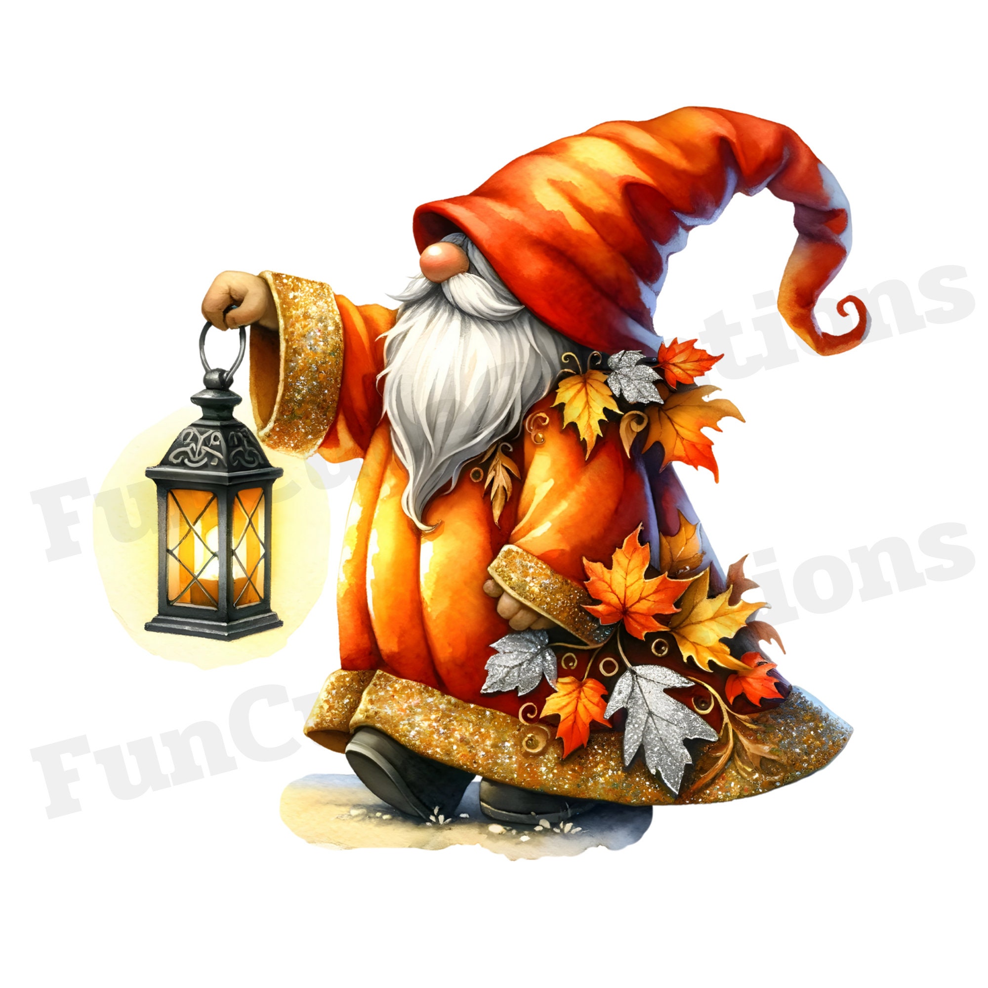 Fall Gnome Clipart, Autumn Gnome PNG, Seasonal Gnome Art, Thanksgiving ...