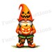 Jack O Lantern Gnome Clipart, Halloween Gnome, Fall Gnome, Autumn Gnome ...