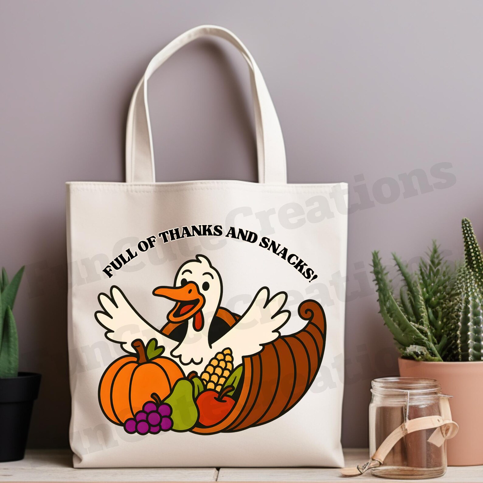 Thanksgiving Cornucopia Silly Goose PNG, Autumn Goose PNG, Funny Fall ...