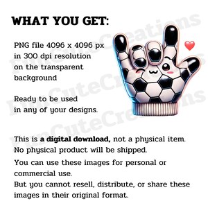 Soccer Hand Glove I Love You ASL PNG, Soccer Ball Clipart, Game Day ...