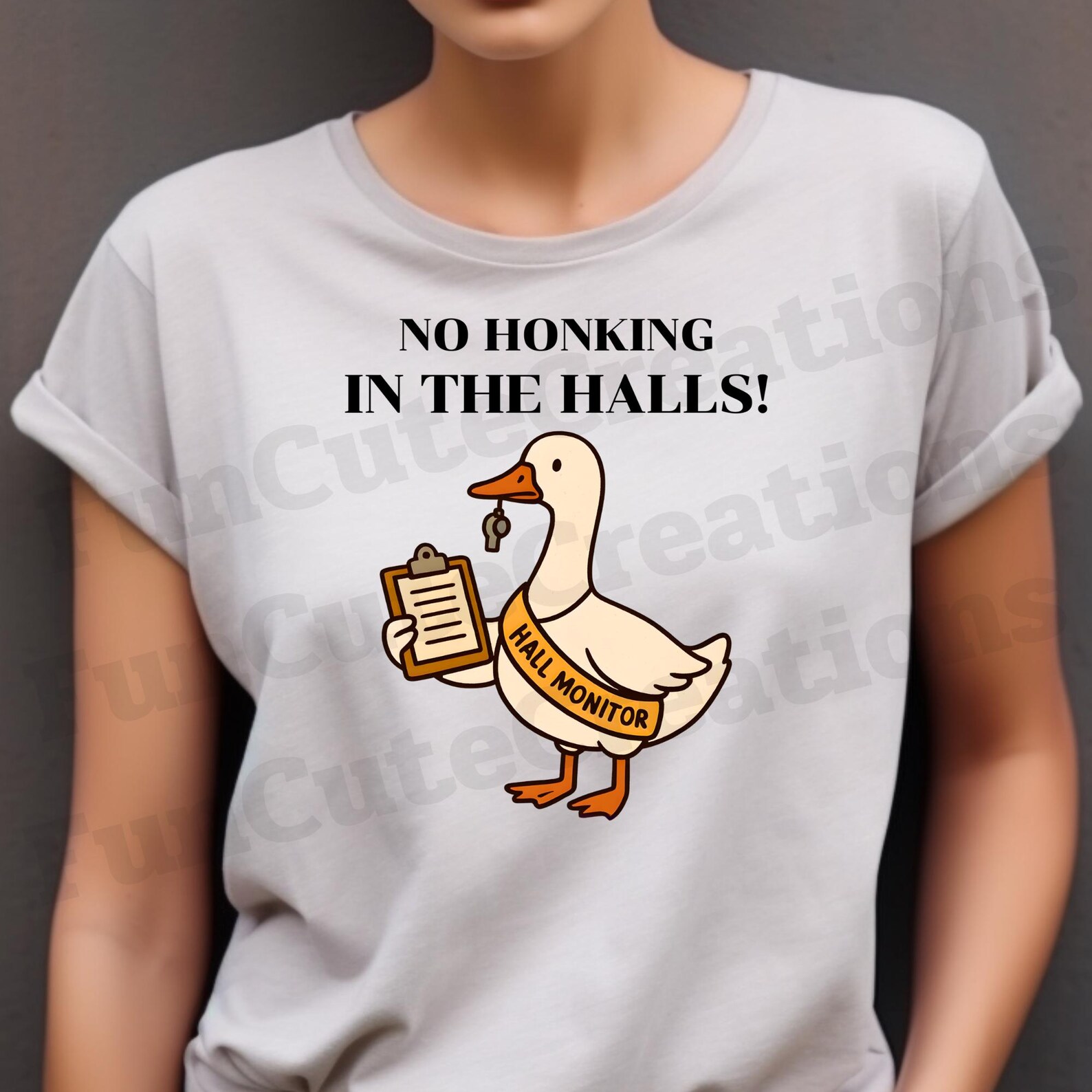 Hall Monitor Goose PNG, Back to School Goose PNG, School Staff Clipart ...
