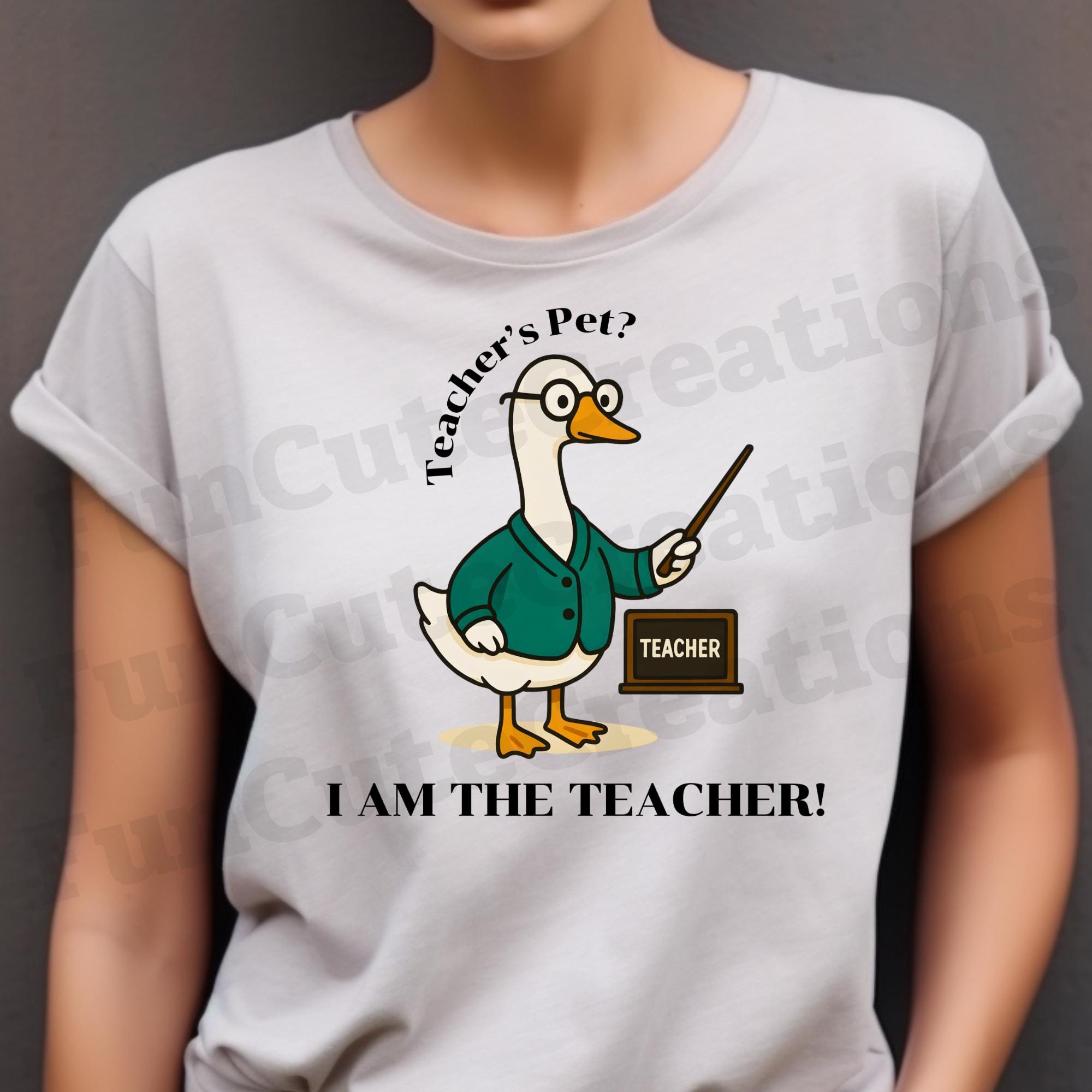Teacher Goose PNG, Back to School Goose PNG, Funny Goose Teacher ...