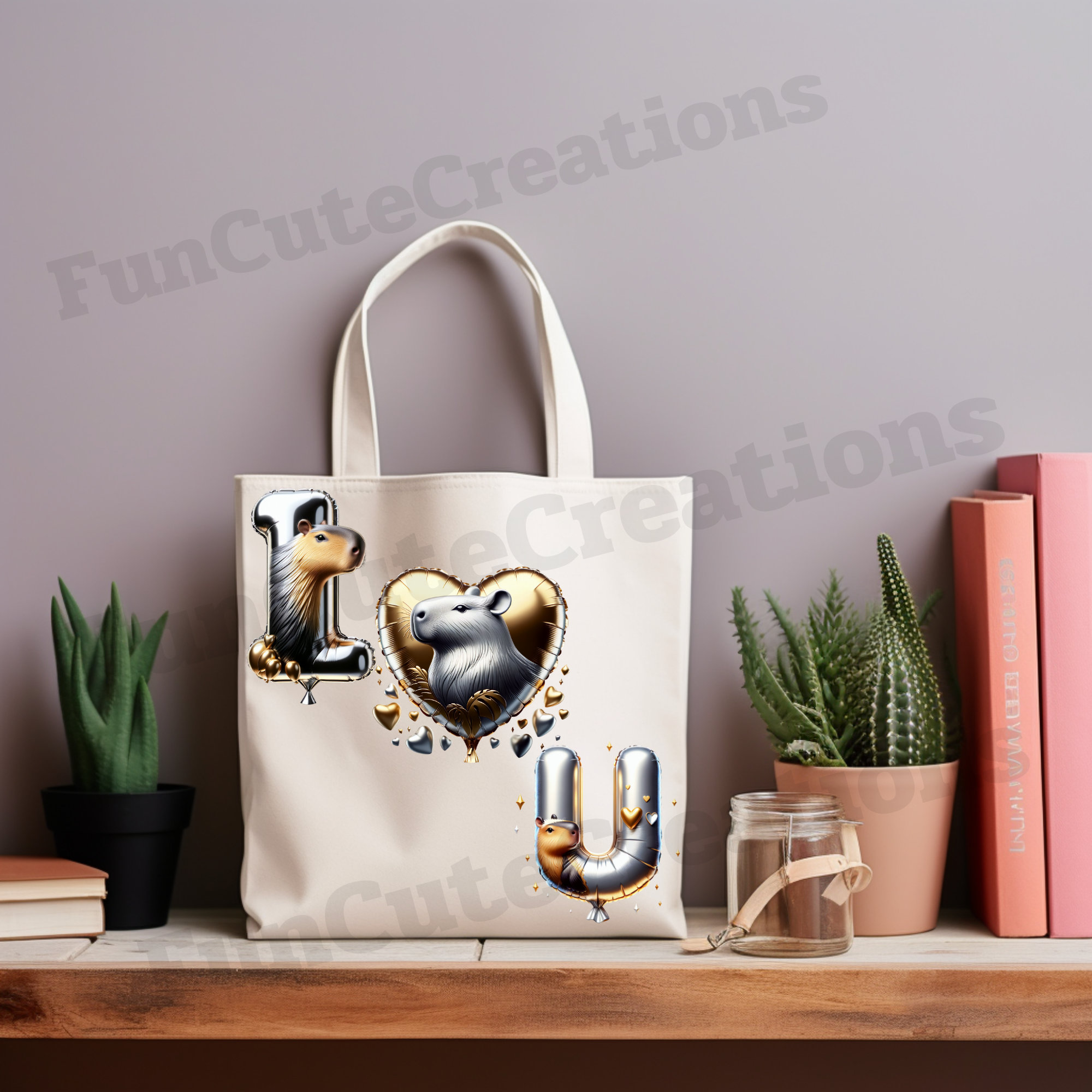 Capybara Foil Balloons, Capybara Balloon Clipart, Capybara Balloon ...