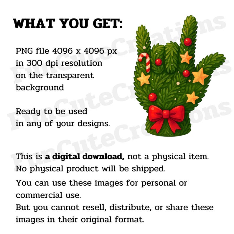 Christmas Wreath Hand Glove I Love You ASL PNG, Christmas Sign Language ...