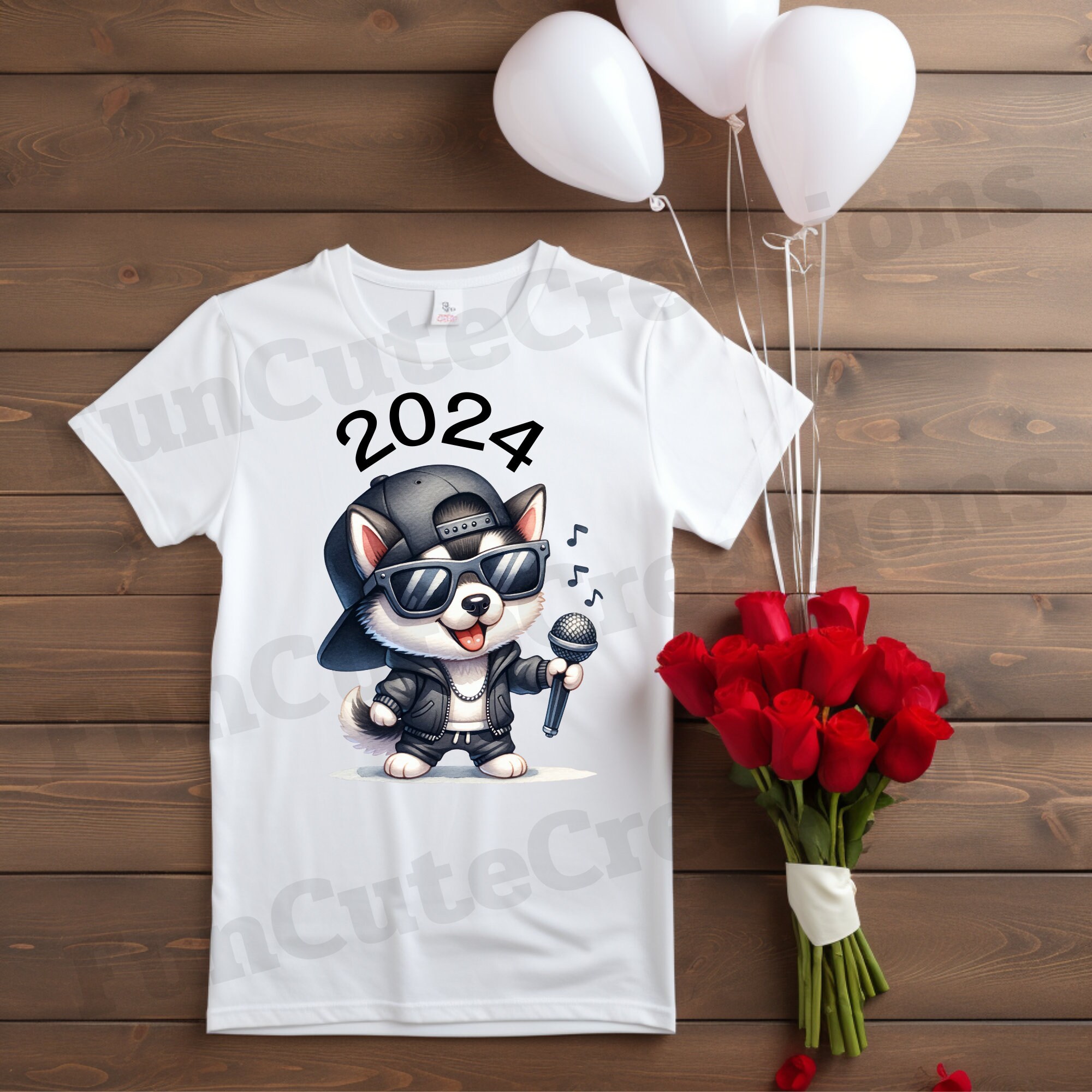 Cute Rapper Dogs Watercolor Clipart, Cute Rapper Dogs Clipart ...