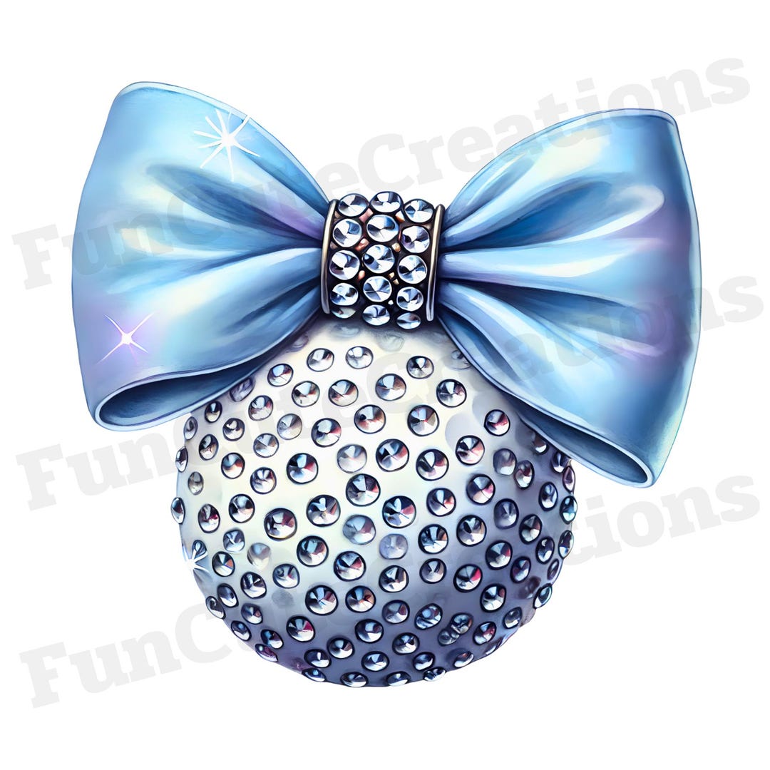 Coquette Golf Ball PNG, Rhinestone Golf Ball PNG, Game Day PNG, Girly ...