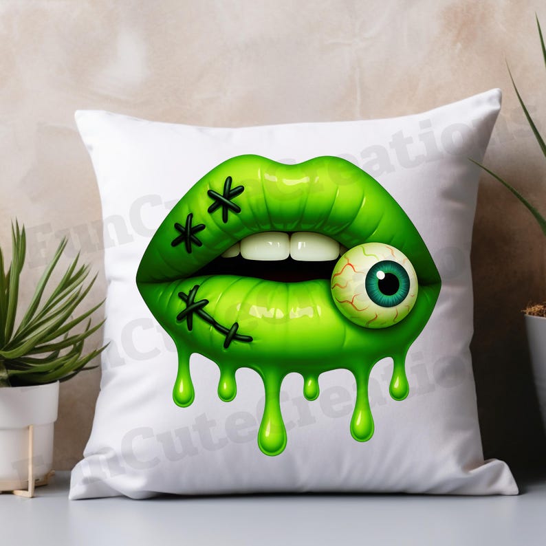 Zombie Kiss Dripping Lips PNG, Halloween Lips PNG, Spooky Lips PNG ...