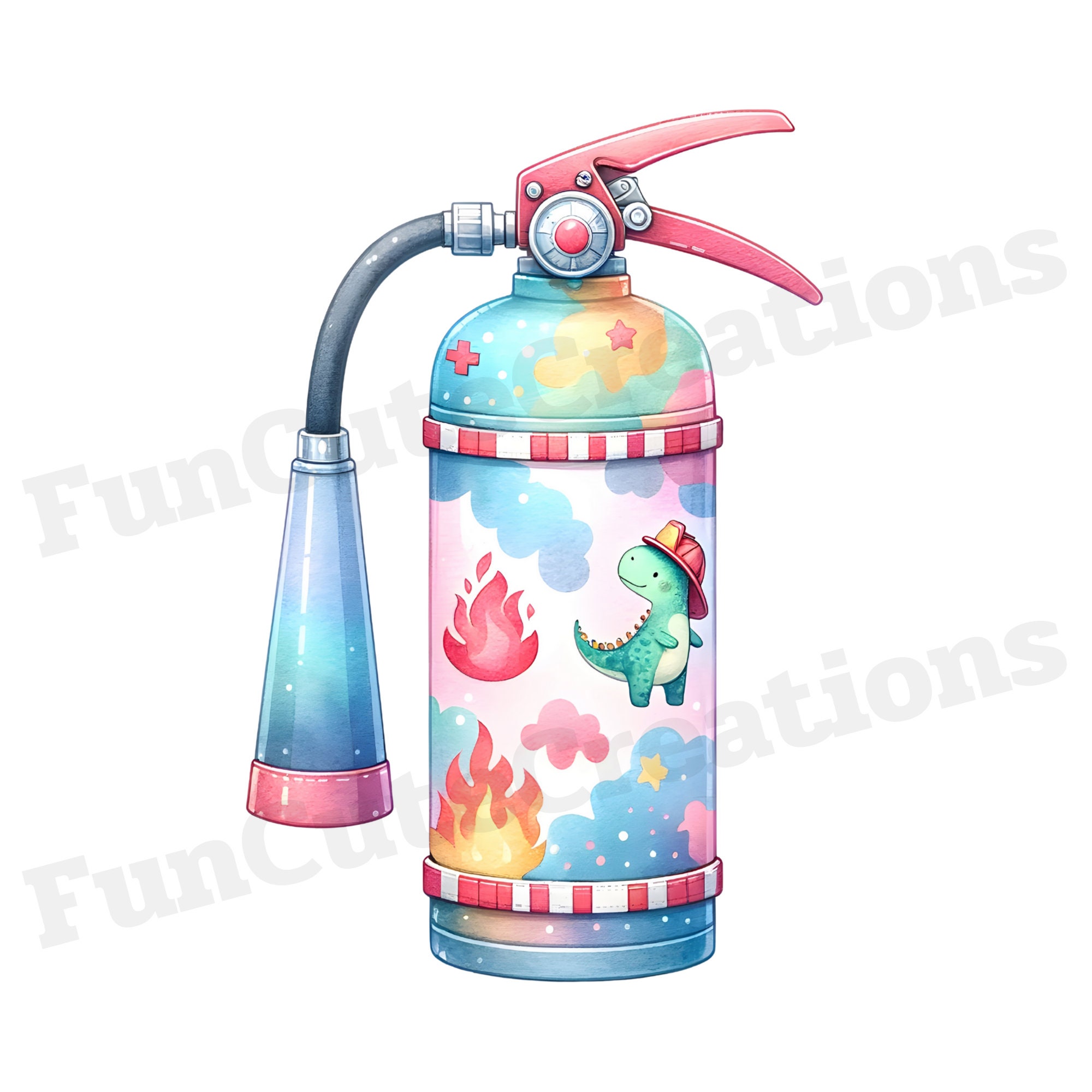 Fire Fighter Dinosaur Clipart, Firefighter Clipart, Fireman Dino PNG ...