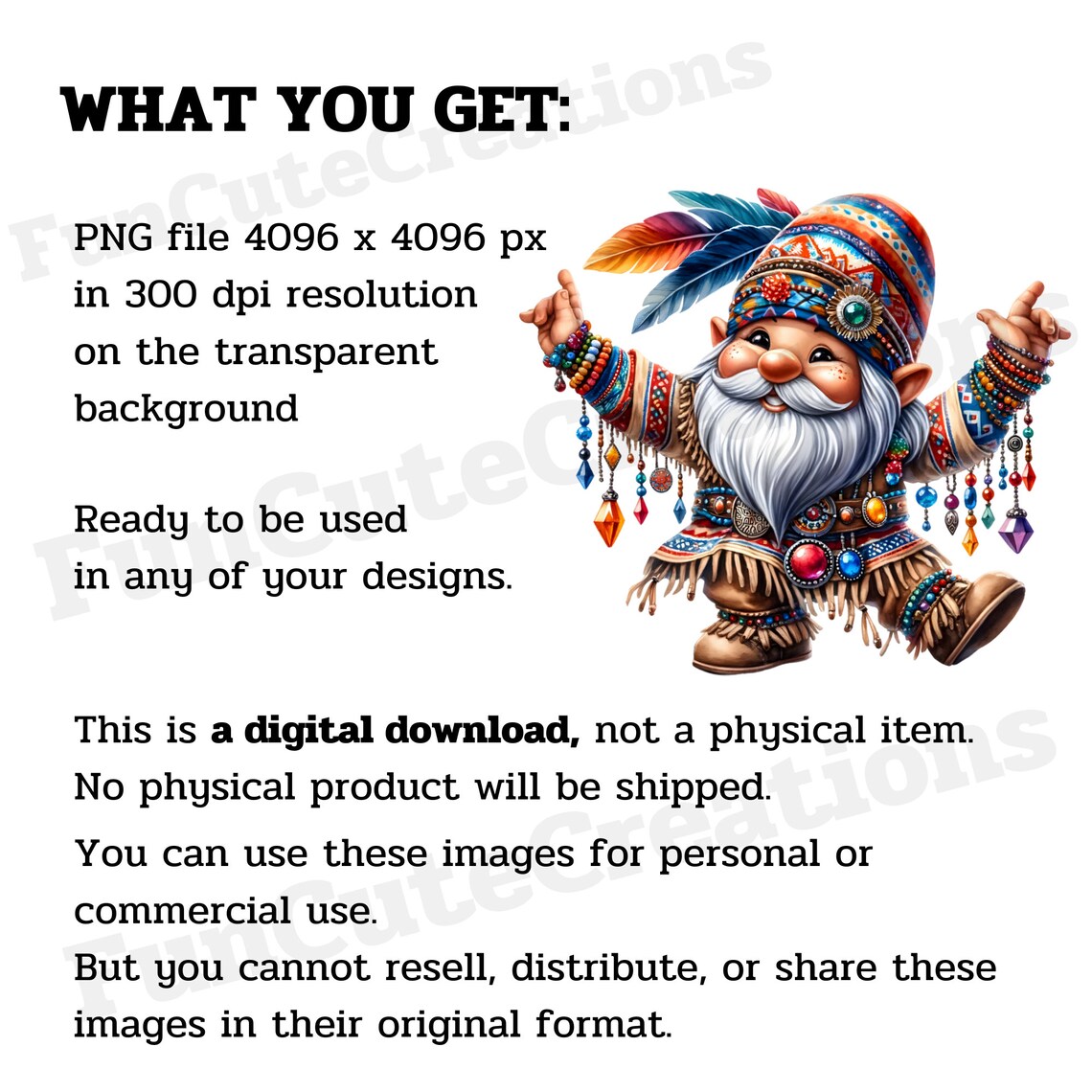 Native American Gnome Clipart, American Indian, Western Clipart ...