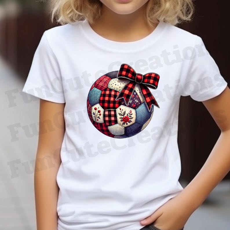 Coquette Soccer Floral Patchwork PNG, Game Day Soccer Clipart, Soccer ...