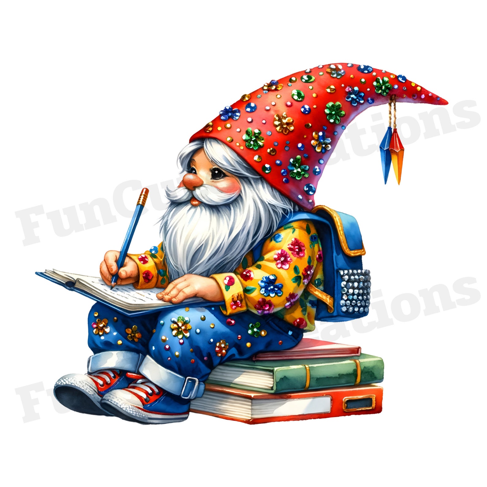 Back to School Gnome Clipart, Back to School Clipart, School Gnome ...