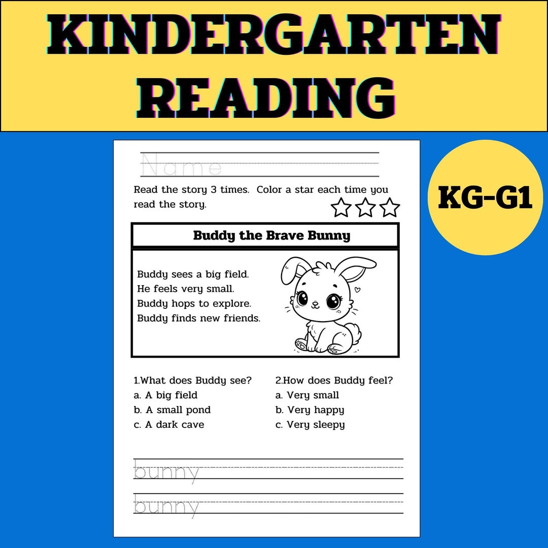 Kindergarten Reading Comprehension - 15 Animal-themed Worksheets ...
