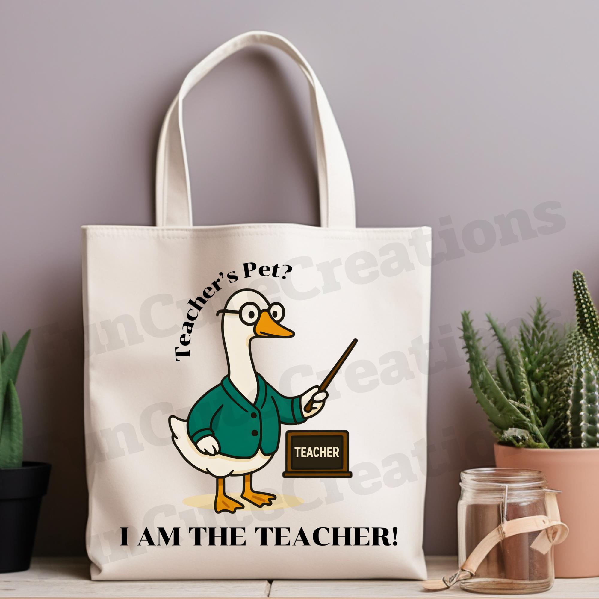 Teacher Goose PNG, Back to School Goose PNG, Funny Goose Teacher ...