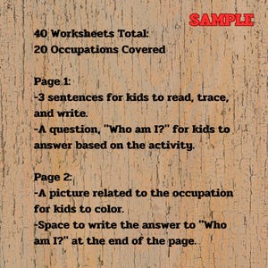 Occupations Handwriting Practice Worksheets, Printable Handwriting ...