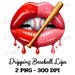 Dripping Baseball Lips PNG, Baseball Lips PNG, Sports Lips Clipart ...