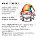 LGBTQ Pride Gnome Watercolor Clipart, Rainbow Gnome Clipart, Pride ...