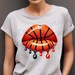 Dripping Lips With Basketball Texture PNG, Basketball Lips Clipart ...