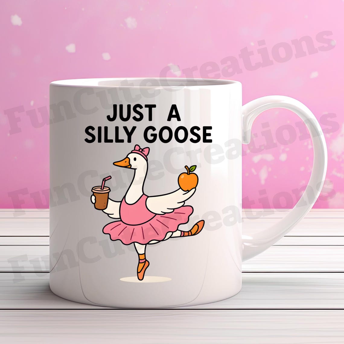 Ballet Silly Goose PNG, Just a Silly Goose PNG, Funny Ballerina Goose ...