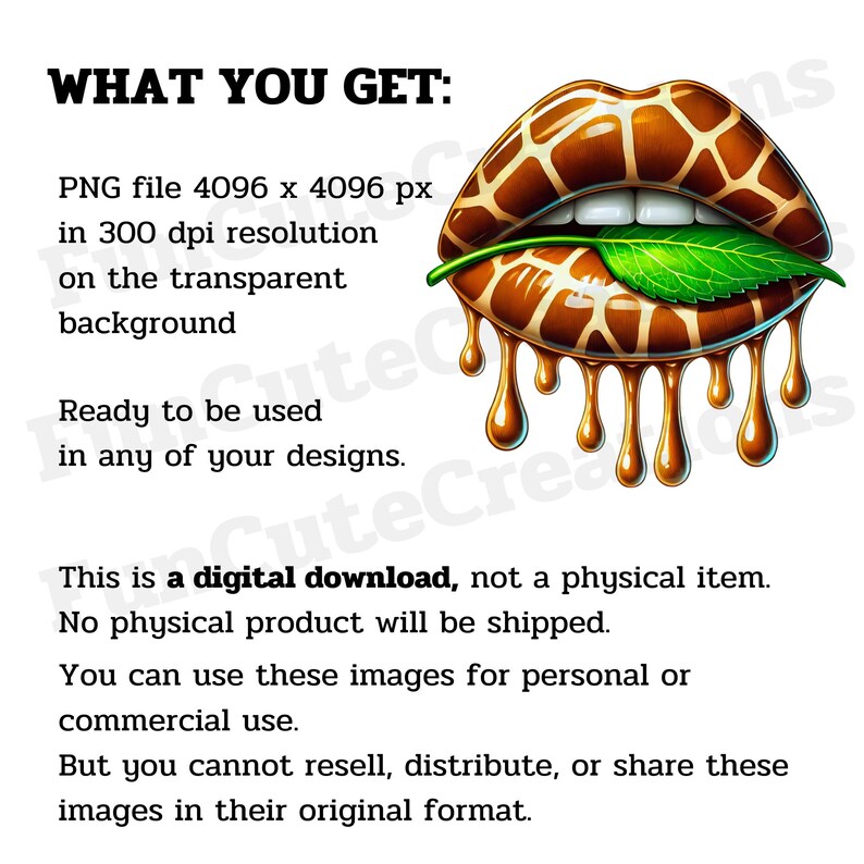 Giraffe Dripping Lips PNG, Animal Print Lips PNG, Stylish Lips PNG ...