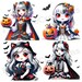 Crayon Halloween Clipart, Cute Halloween Clipart, Scrapbooking, Card ...