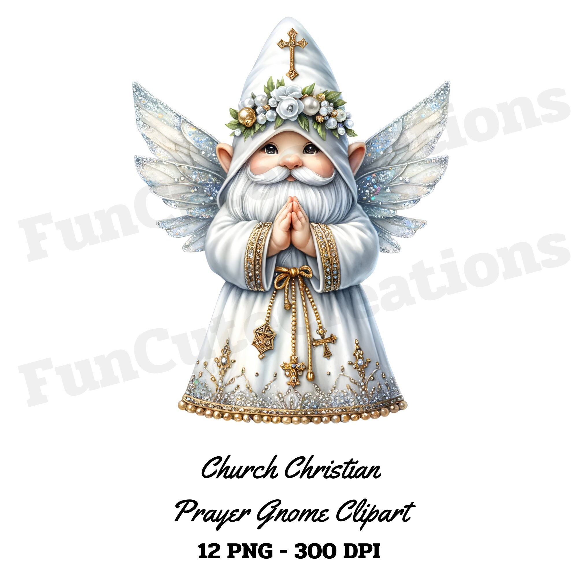 Church Christian Prayer Gnome Clipart, Church Clipart, Christian ...
