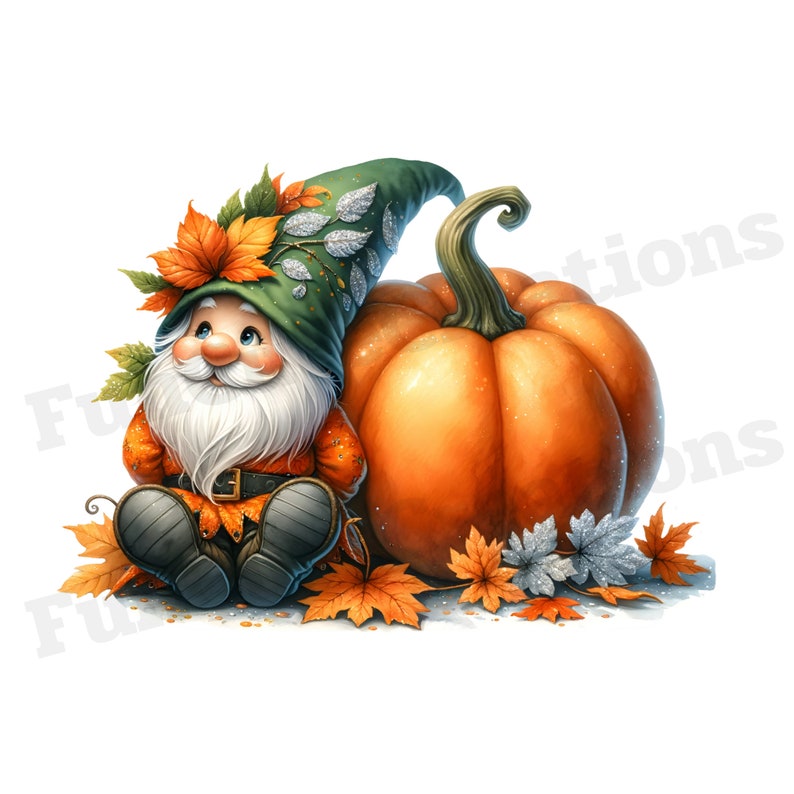 Fall Gnome Clipart, Autumn Gnome PNG, Seasonal Gnome Art, Thanksgiving ...