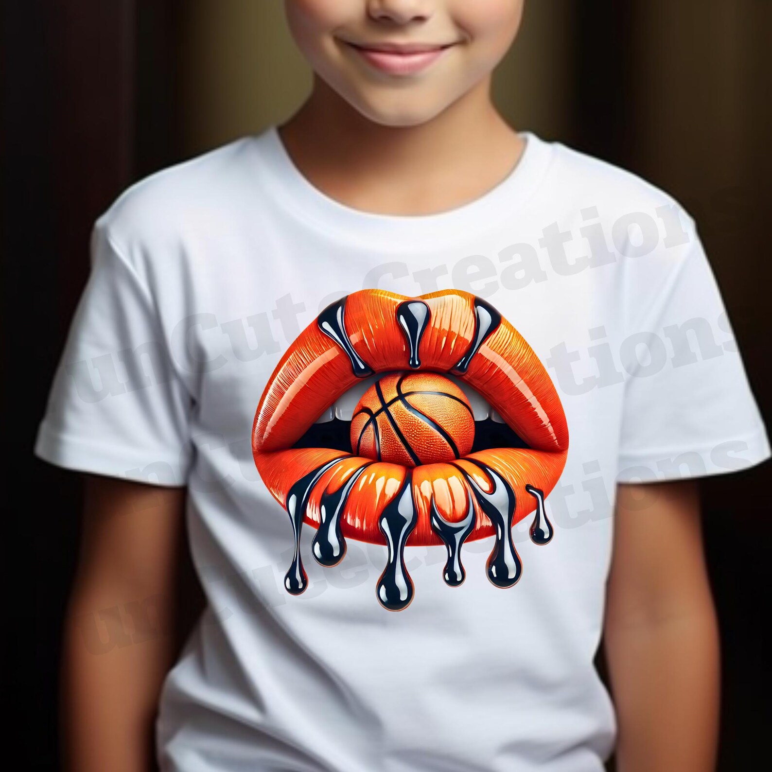 Dripping Lips With Basketball PNG, Basketball Lips Clipart, Sports Lips ...