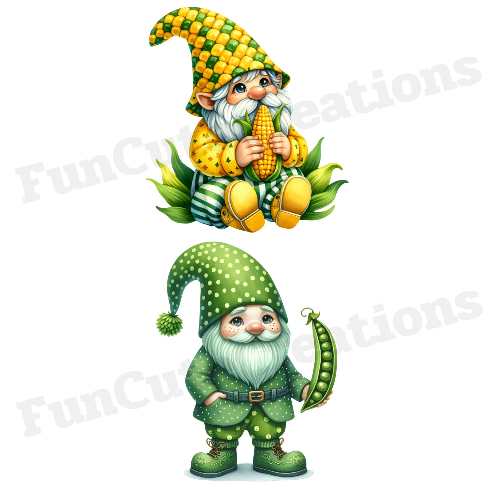 Veggie Gnome Clipart, Vegetable Clipart, Garden Gnome PNG, Vegetable ...