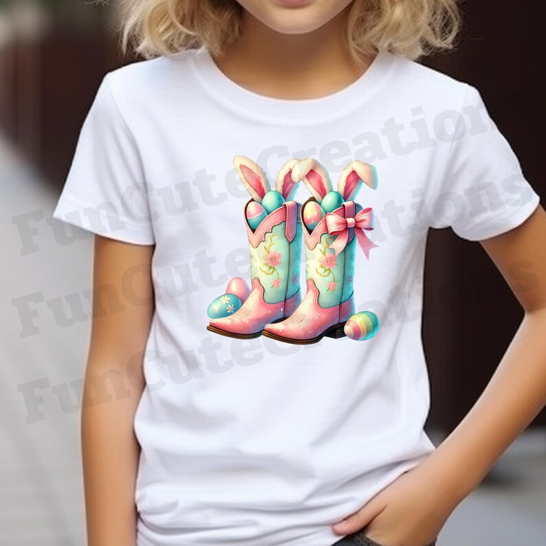 Cowboy Boots Easter Coquette PNG, Western Easter Boots PNG, Cowgirl ...