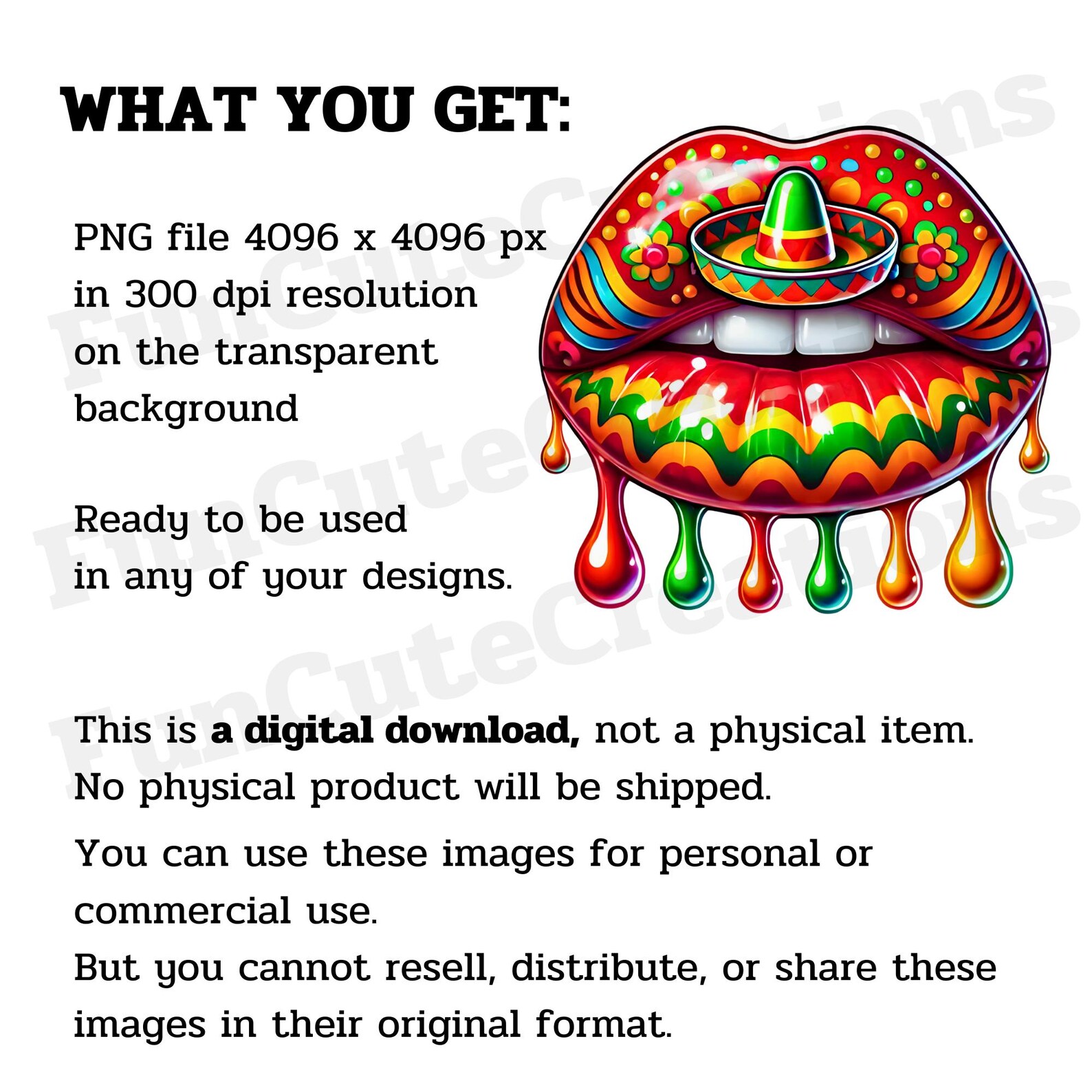 Cinco De Mayo Dripping Lips PNG, Fiesta Lips PNG, Mexican Lips PNG ...