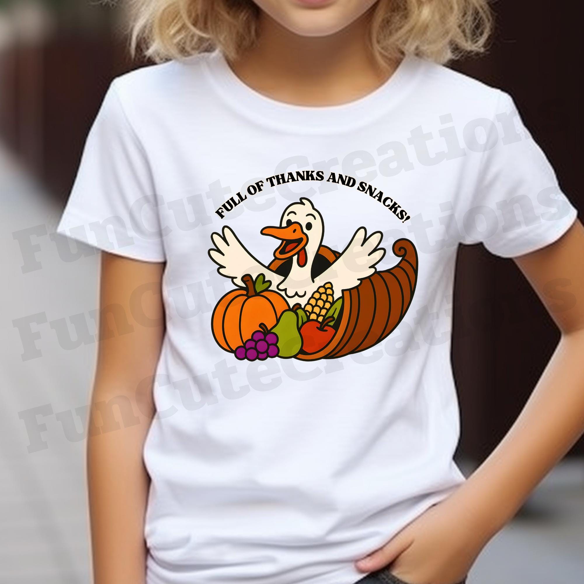 Thanksgiving Cornucopia Silly Goose PNG, Autumn Goose PNG, Funny Fall ...