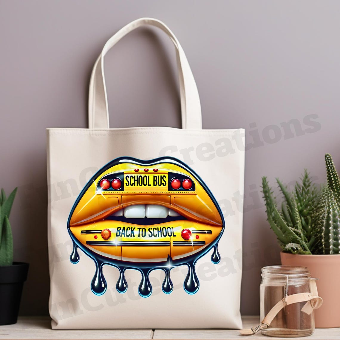 Back to School Dripping Lips PNG, School Bus Lips PNG, Teacher Lips PNG ...