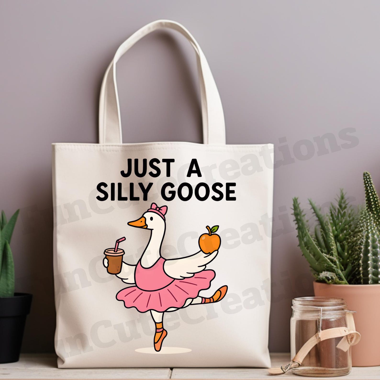Ballet Silly Goose PNG, Just a Silly Goose PNG, Funny Ballerina Goose ...