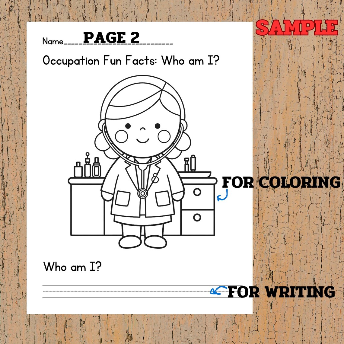 Occupations Handwriting Practice Worksheets, Printable Handwriting ...
