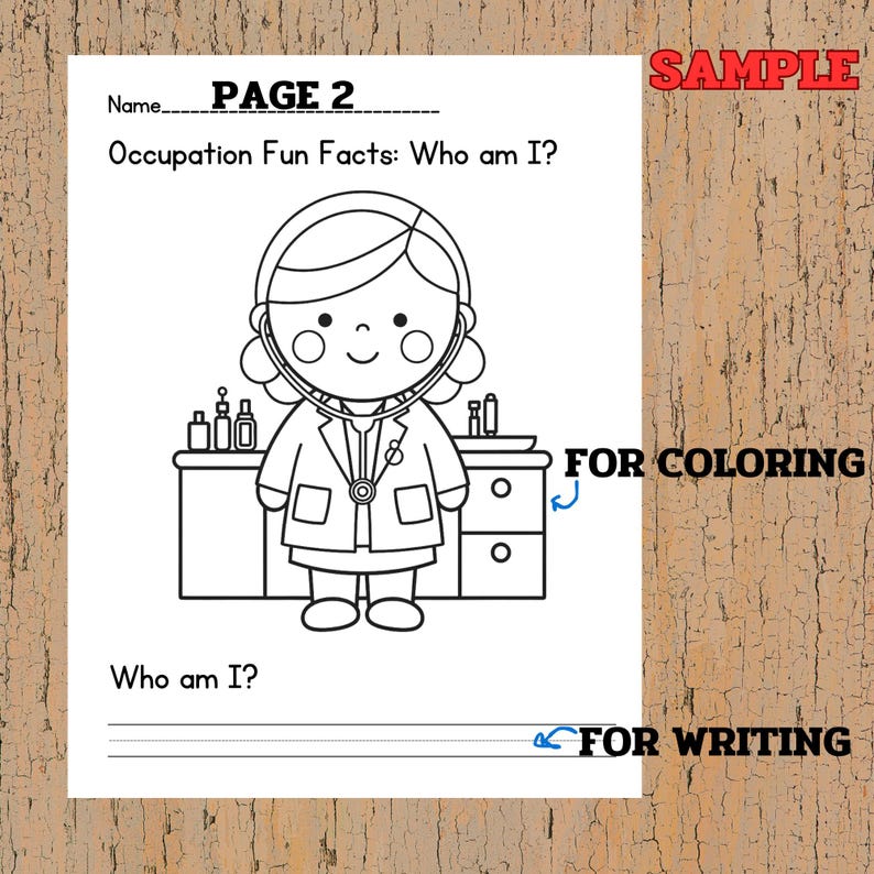 Occupations Handwriting Practice Worksheets, Printable Handwriting ...