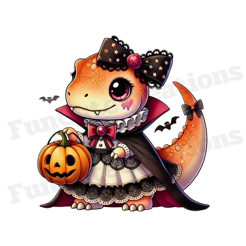 Vampire Coquette Bow Dino Clipart Set, Vampire Dino PNG, Coquette Stars ...